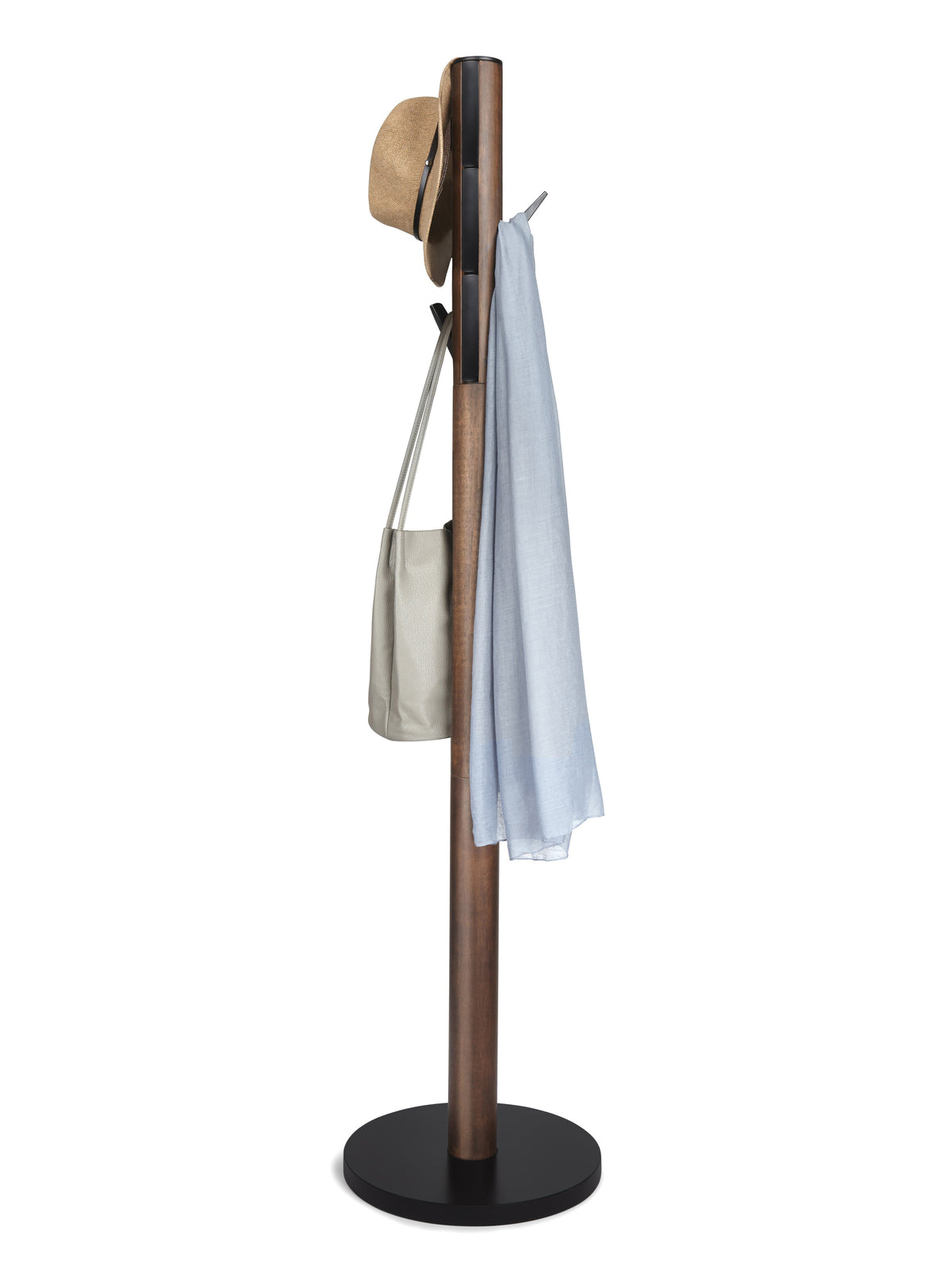 Umbra Flapper Coat Rack - Black/Walnut