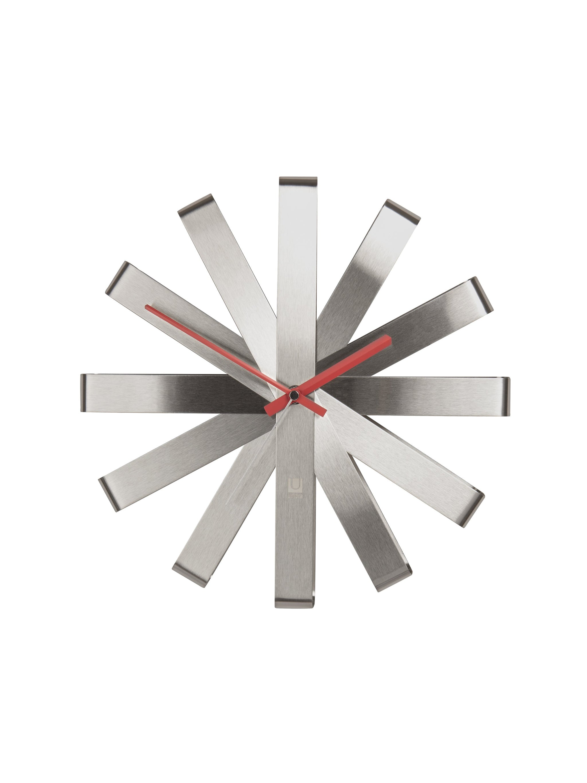 Ribbon Wall Clock - Steel